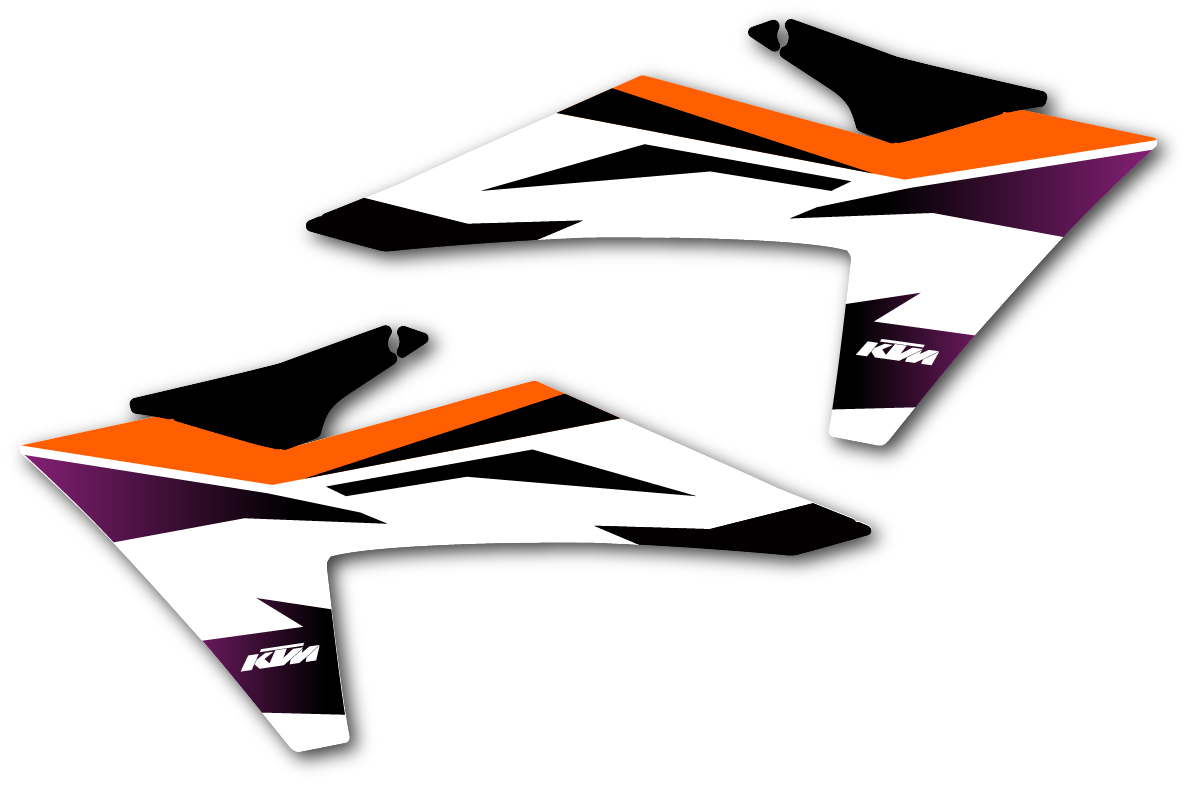 KTM // OEM SXF 2024 Motocross Graphics Kit by SpiralGFX