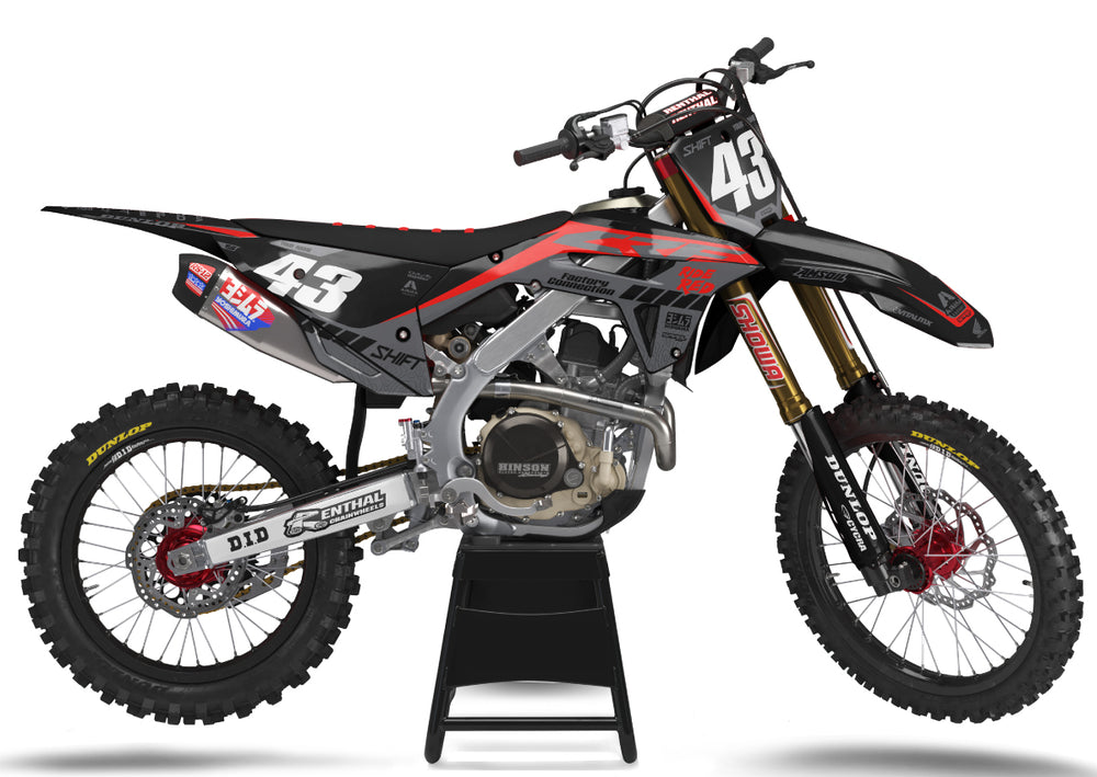 Honda // NIGHTRIDER GREY Motocross Graphics Kit by SpiralGFX