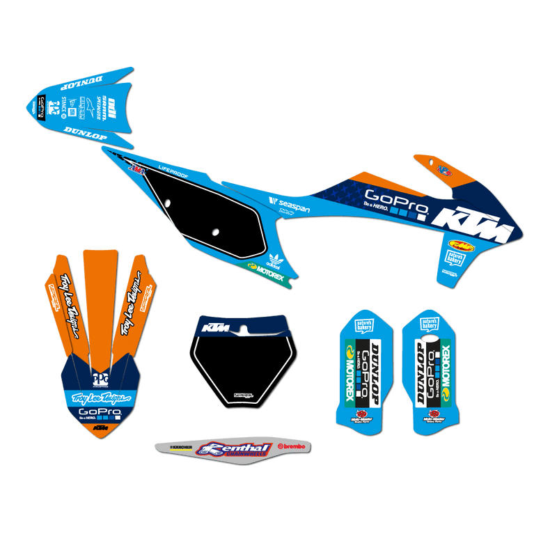 KTM // Factory Blue OTS Motocross Graphics Kit by SpiralGFX
