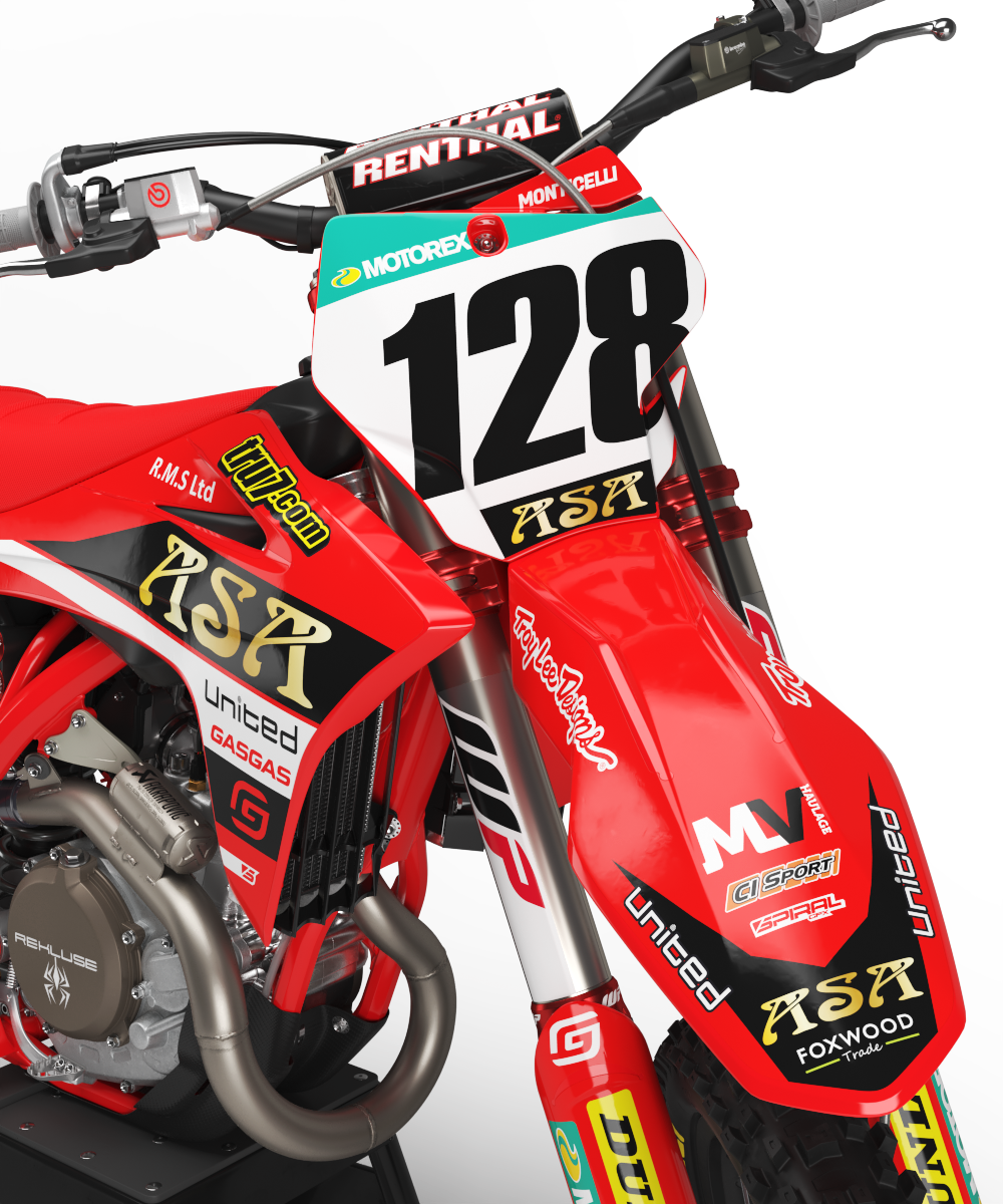 GasGas // ASA Team Motocross Graphics Kit by SpiralGFX
