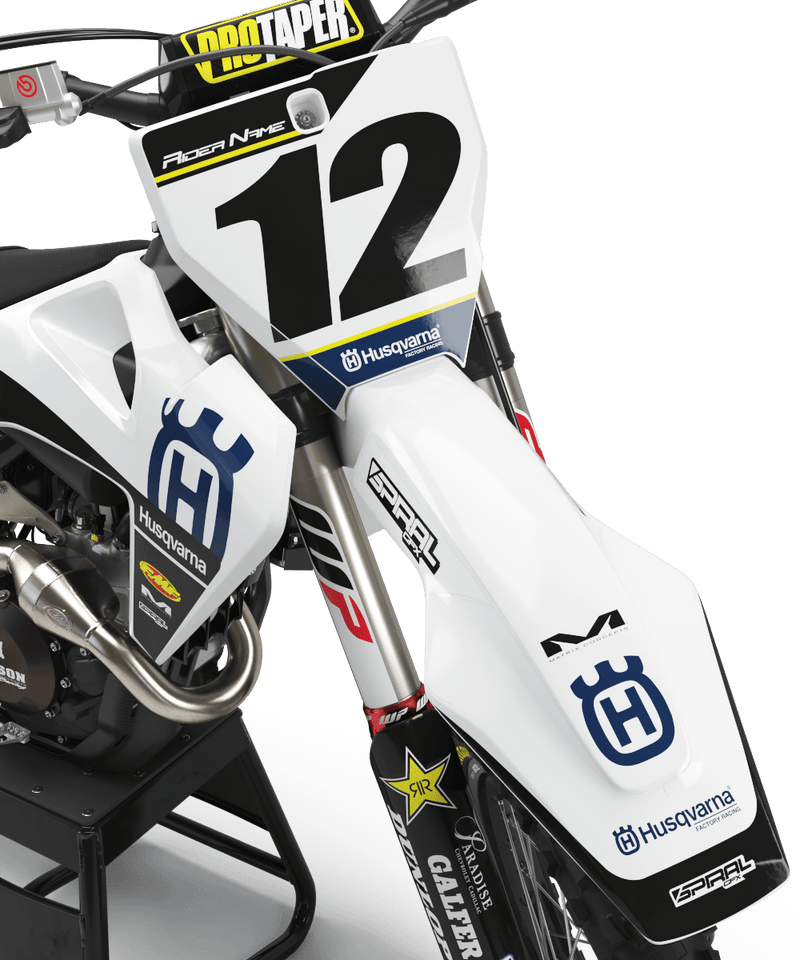 Husqvarna // Factory Motocross Graphics Kit by SpiralGFX
