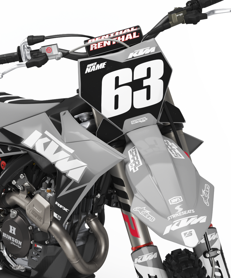 KTM // Faded Grey Motocross Graphics Kit by SpiralGFX