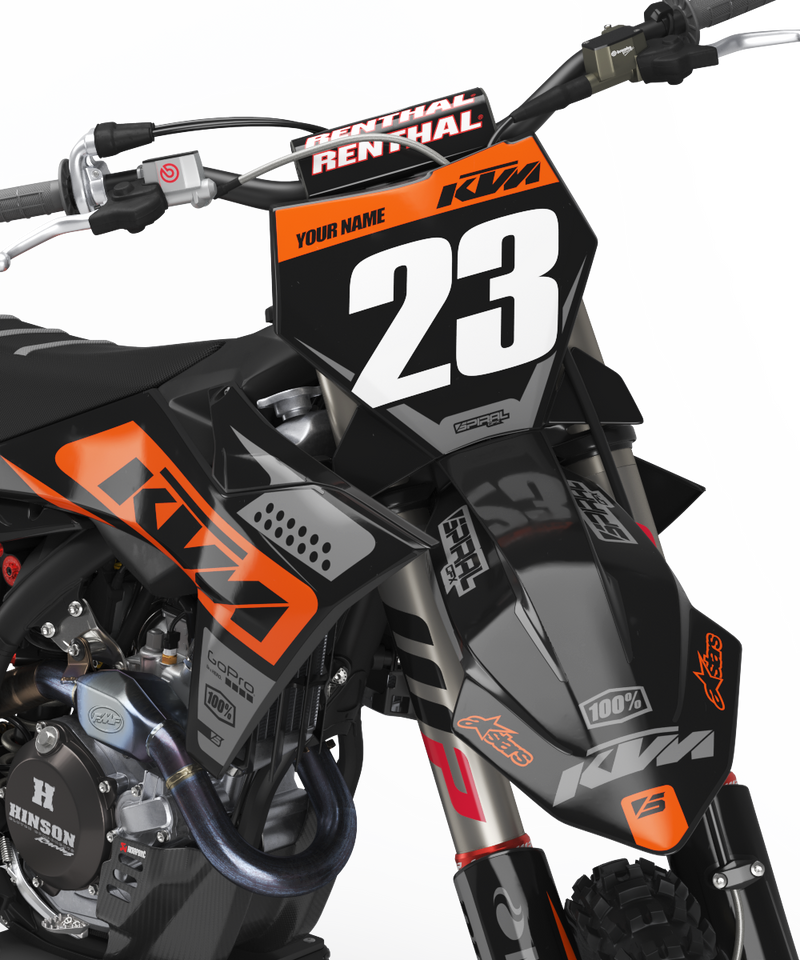 KTM // Pulse Black Motocross Graphics Kit by SpiralGFX