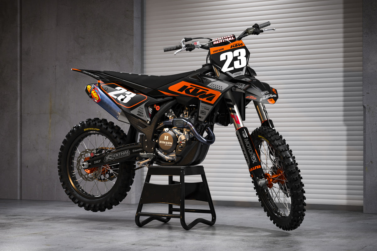 KTM // Pulse Black Motocross Graphics Kit by SpiralGFX