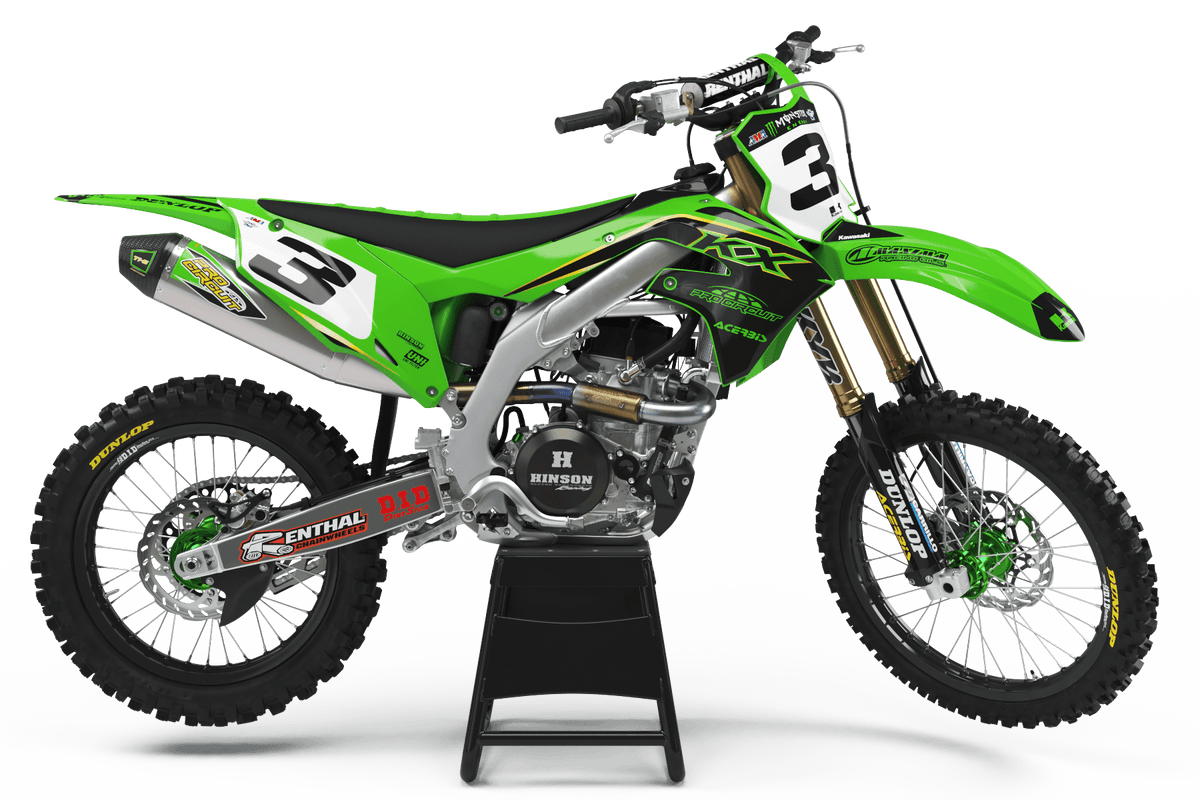 Kawasaki // Factory Motocross Graphics Kit by SpiralGFX